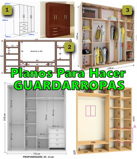 PLANOS PARA HACER GUARDARROPAS [PDF] –> Gratis – TODO MUEBLES